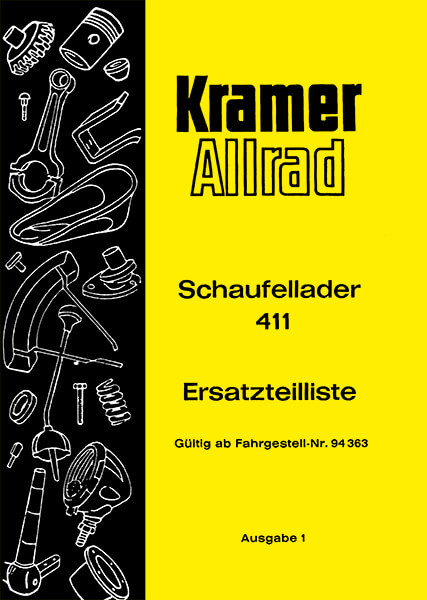 Kramer 411 Ersatzteilliste