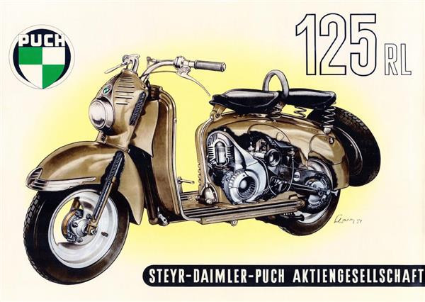 Puch RL 125 Poster