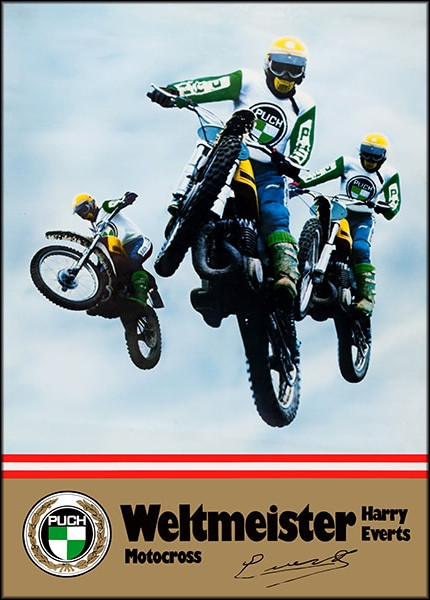 Puch Motocross WM Harry Everts Poster