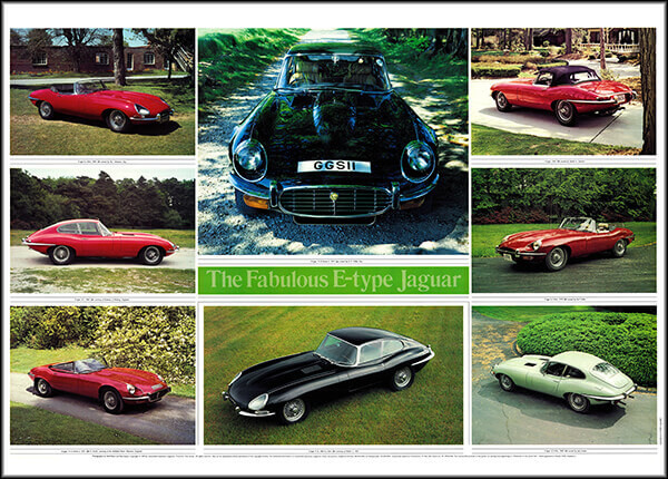 Jaguar E-Type Poster