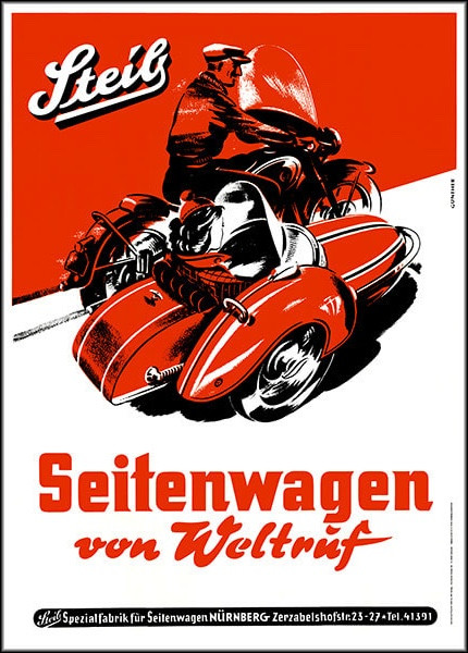 Steib Seitenwagen von Weltruf Poster