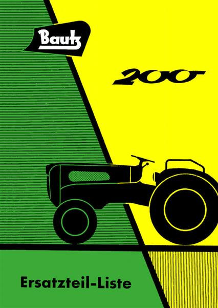 Bautz 200 Traktor Ersatzteilliste